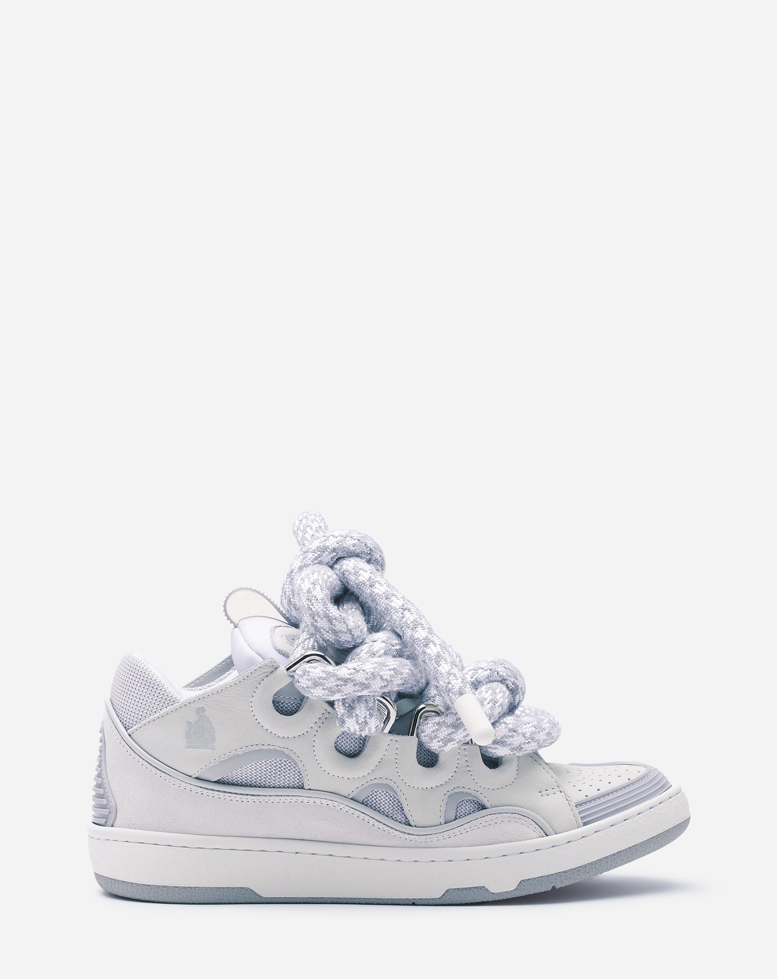 Curb Sneakers In Leather With Snake Laces | Lanvin